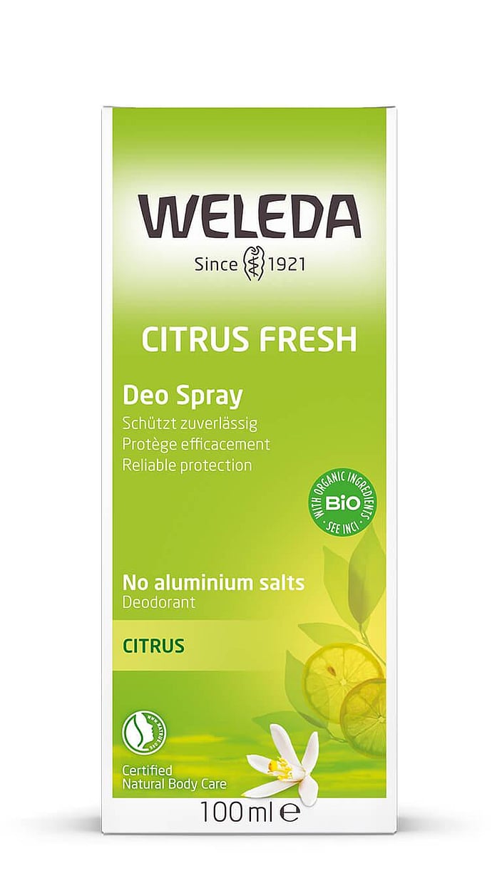Citrus Fresh Deo Spray – natural, aluminium-free de - Weleda